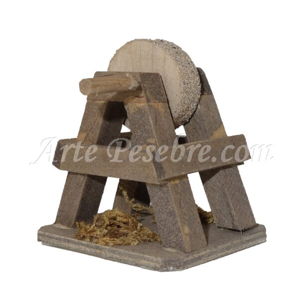 Rueca de madera mediana - Arte Pesebre